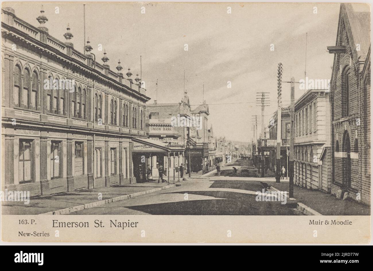 Emerson St. Napier., by Muir & Moodie, Burton Brothers Stock Photo - Alamy