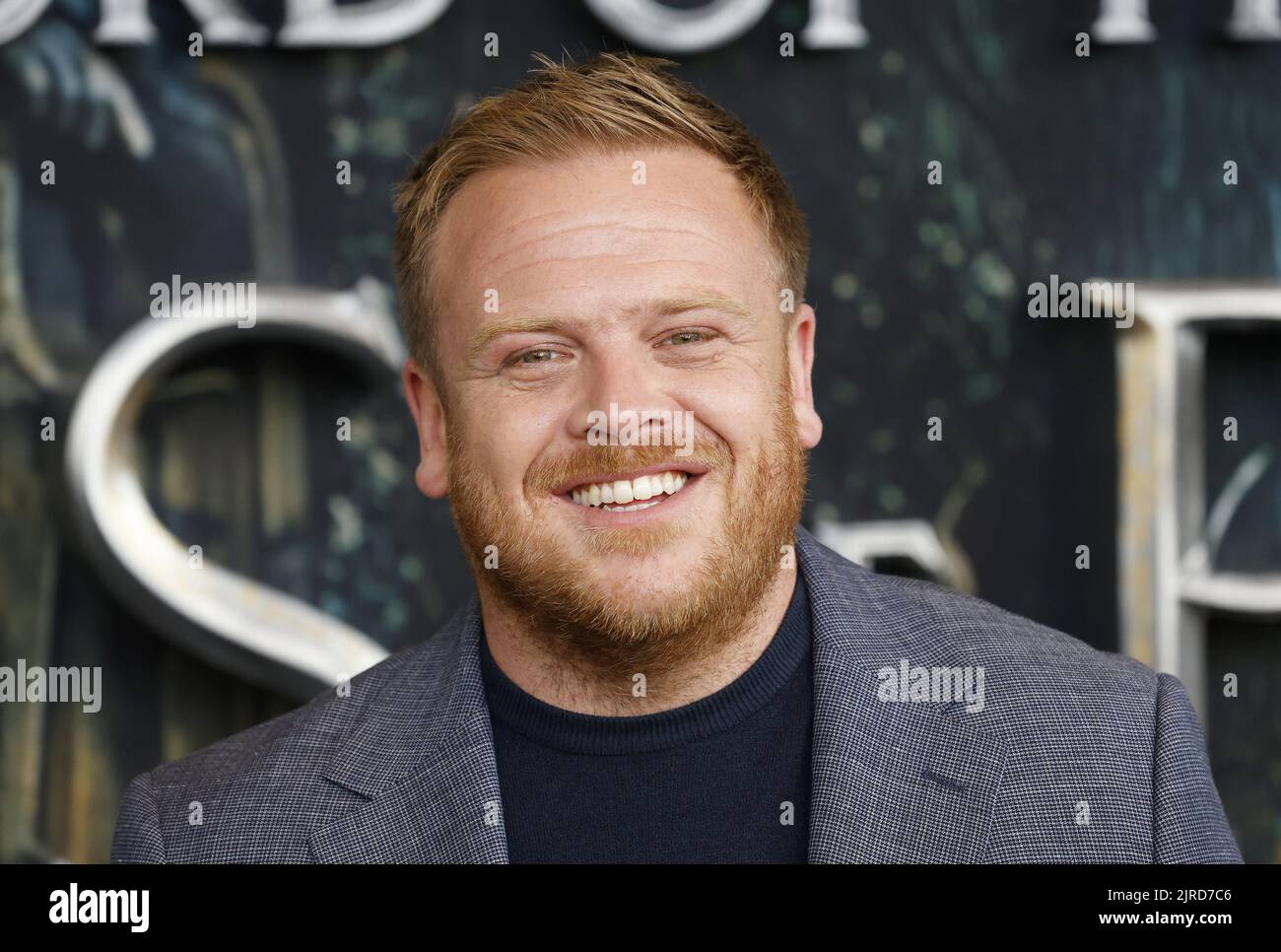 New York, United States. 23rd Aug, 2022. Owain Arthur arrives on the ...