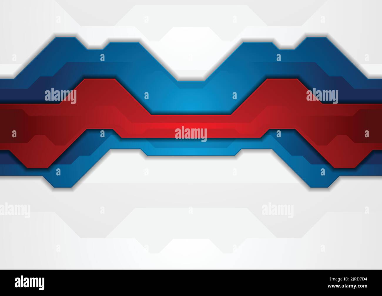 Red and blue abstract technology background. Vector corporate design ...