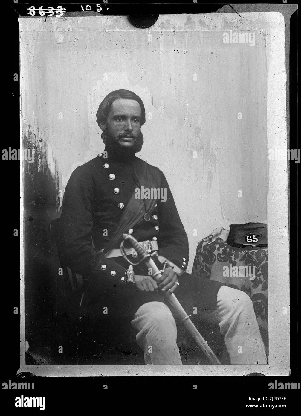Captain Buck of the 65th Regiment, circa 1880, maker unknown Stock ...