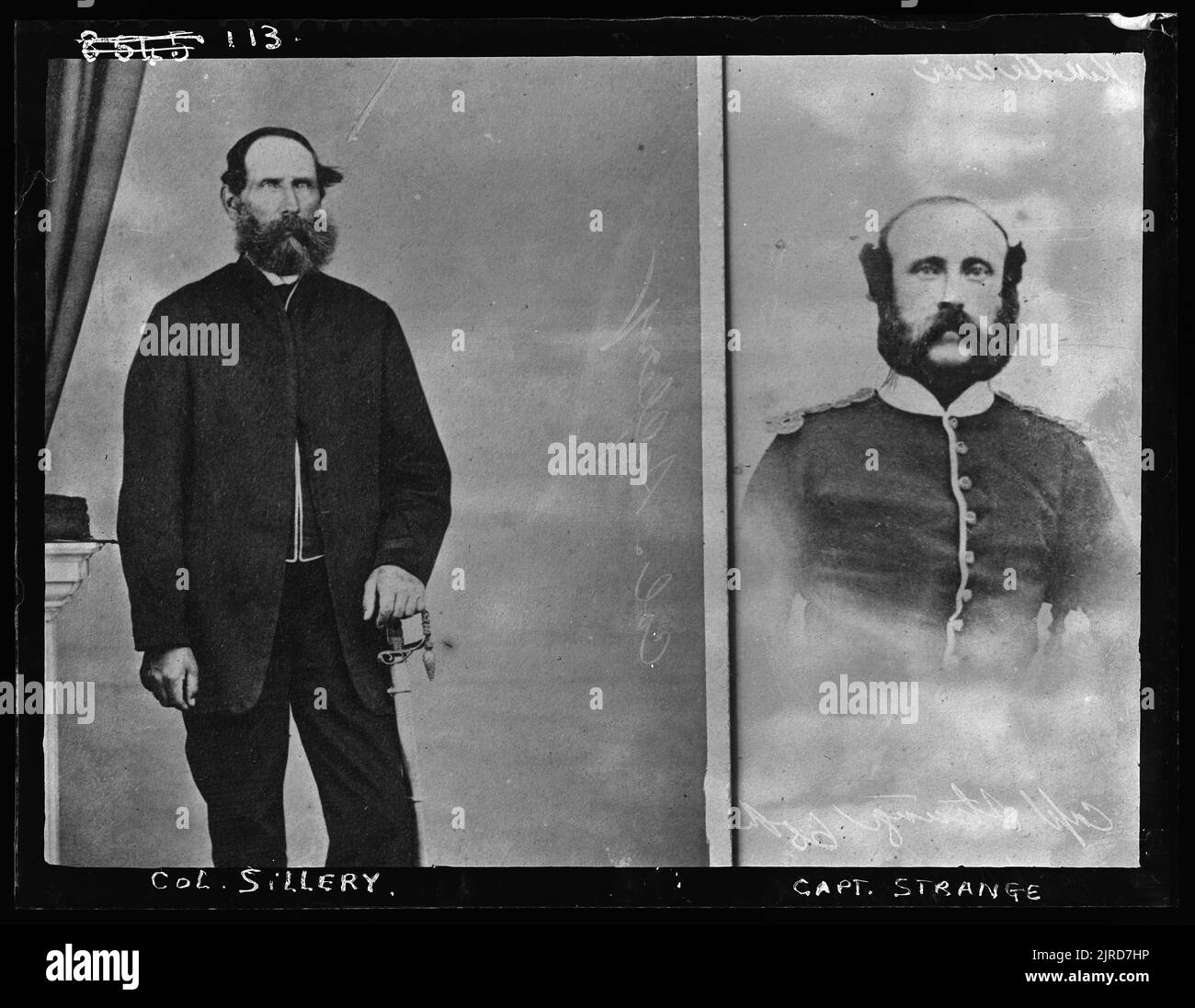 Captain Strange and Colonel Sillery of the 65th Regiment, circa 1890 ...