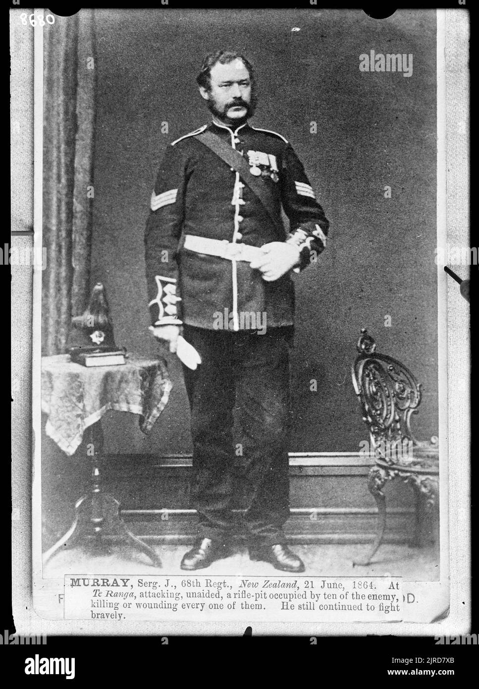 Victoria cross holder from the 68th regiment hi-res stock photography ...