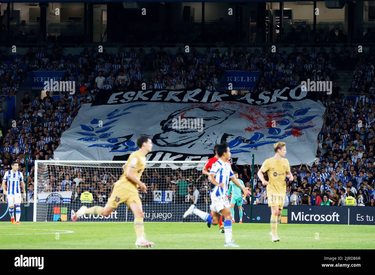 Real sociedad reale arena fans hi-res stock photography and images - Alamy