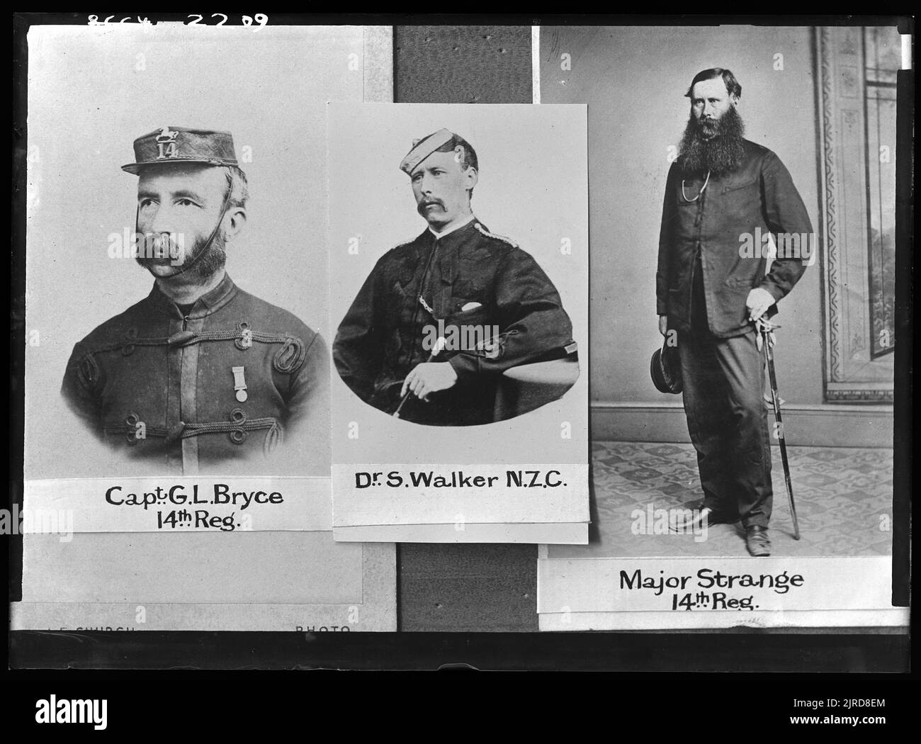 Three Military Men, circa 1880, maker unknown Stock Photo - Alamy