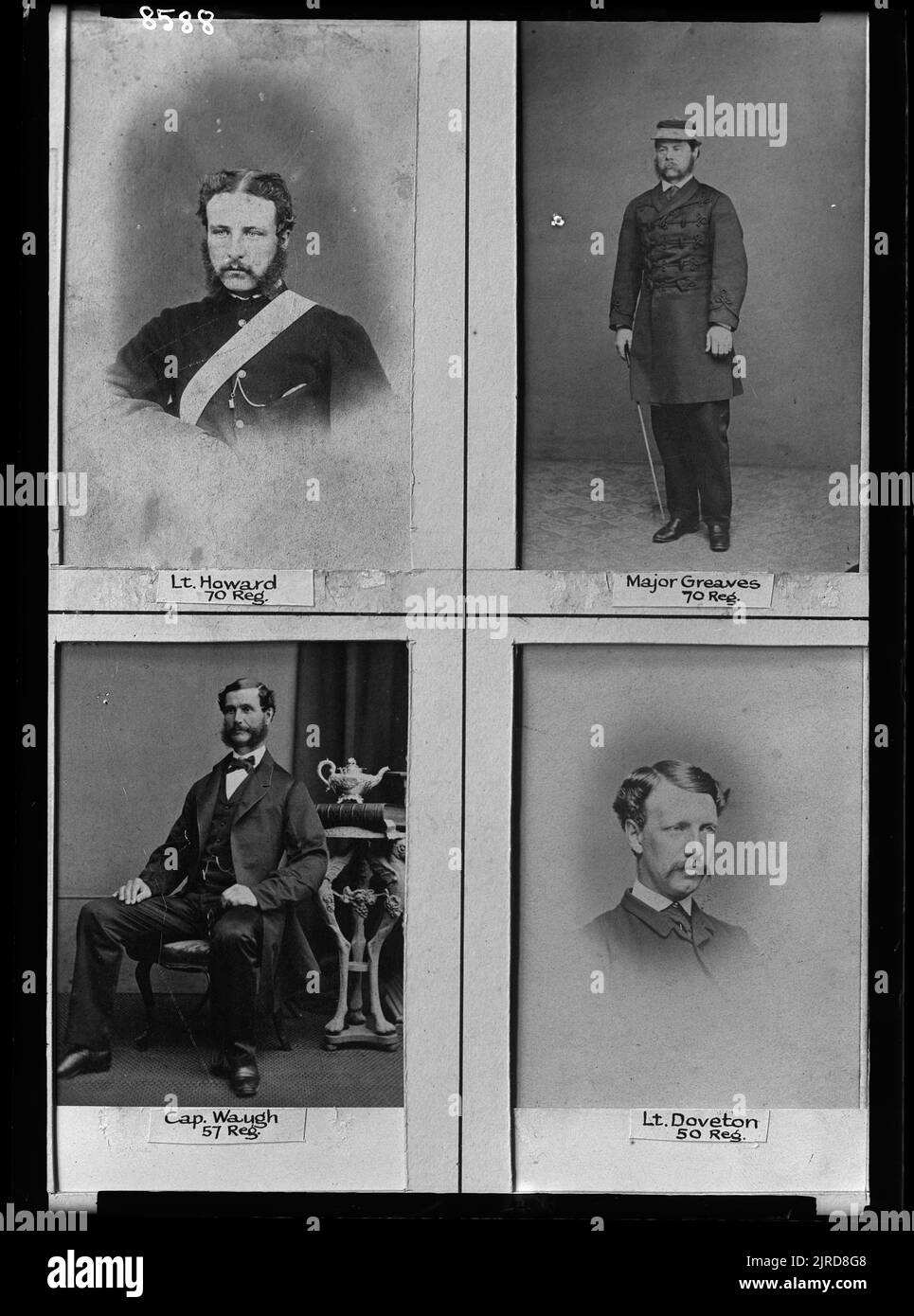Four Military Men, circa 1880, maker unknown Stock Photo - Alamy