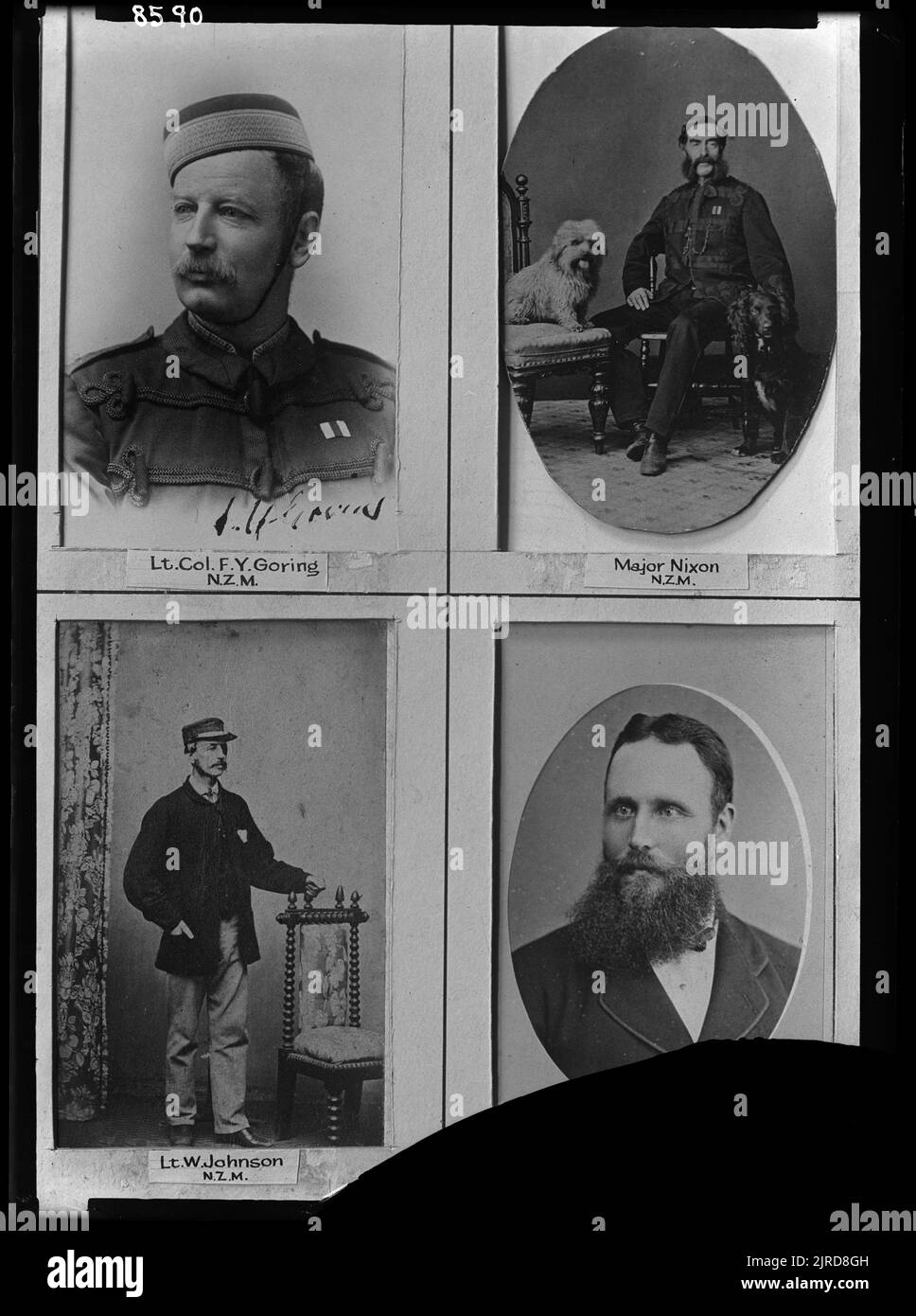 Four Military Officers, circa 1880, maker unknown Stock Photo - Alamy