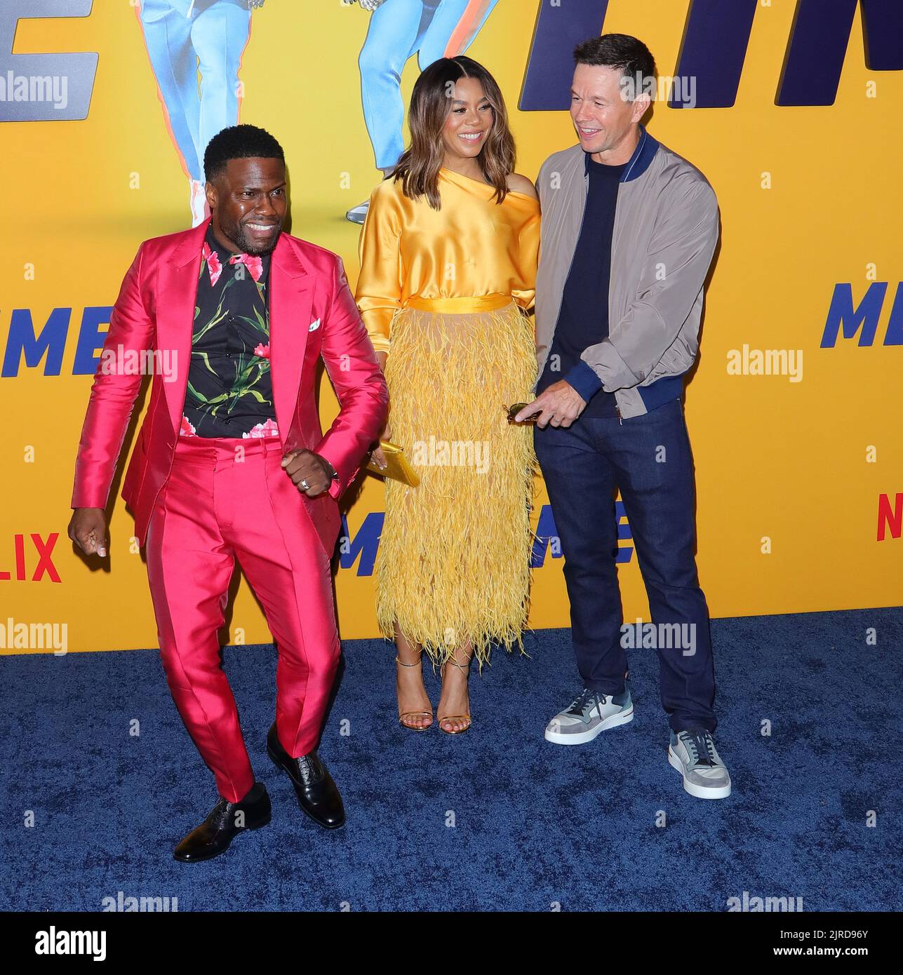 Kevin Hart, Regina Hall, Mark Wahlberg arrives at The premiere of the ...