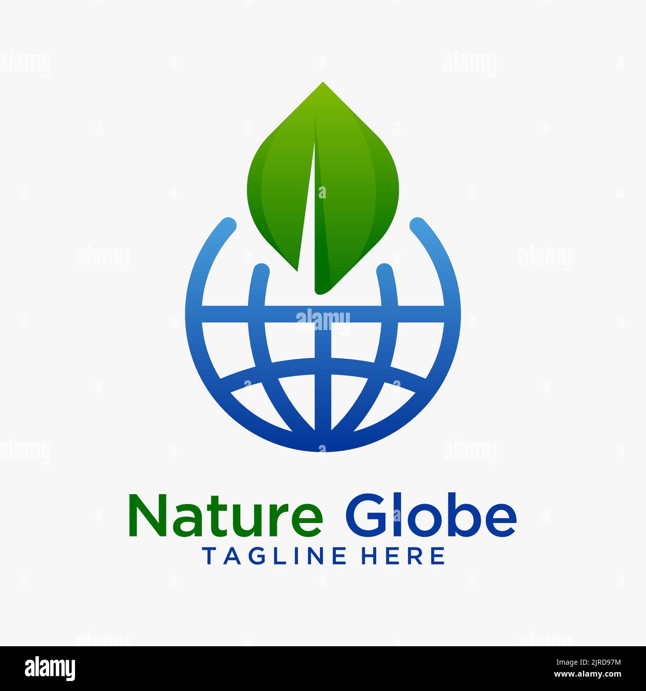 Nature globe logo design Stock Vector Image & Art - Alamy