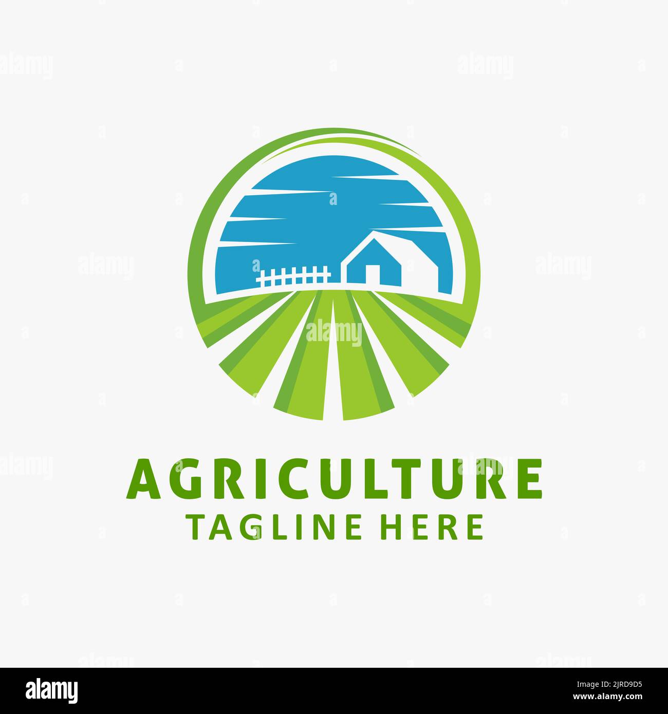 Farmland green rural scenery Cut Out Stock Images & Pictures - Alamy