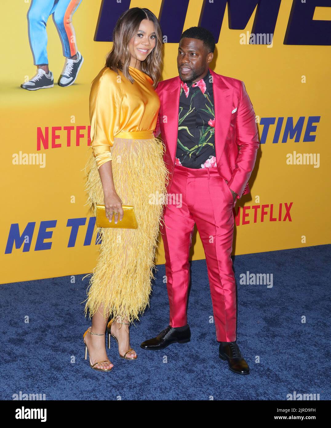 Kevin Hart, Regina Hall arrives at The premiere of the Netflix film, ME ...