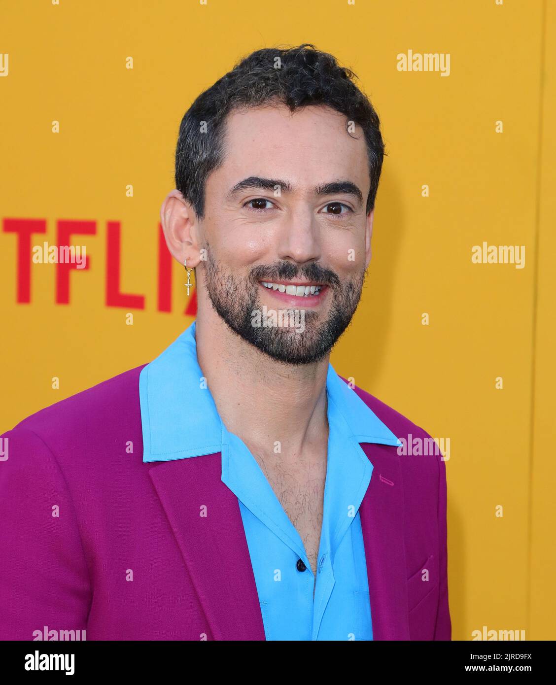 Luis Gerardo Mendez Arrives At The Premiere Of The Netflix Film Me Time Held At The Regency