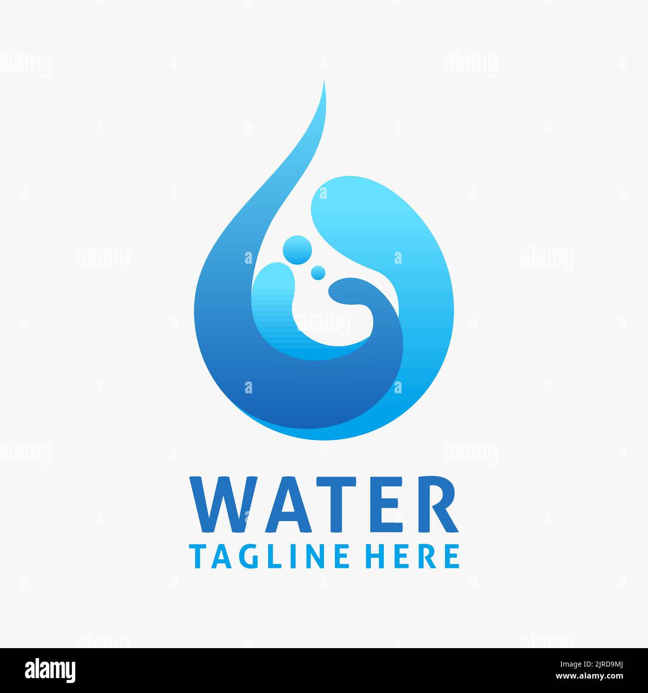 Water drop logo design with splash effect Stock Vector Image & Art - Alamy
