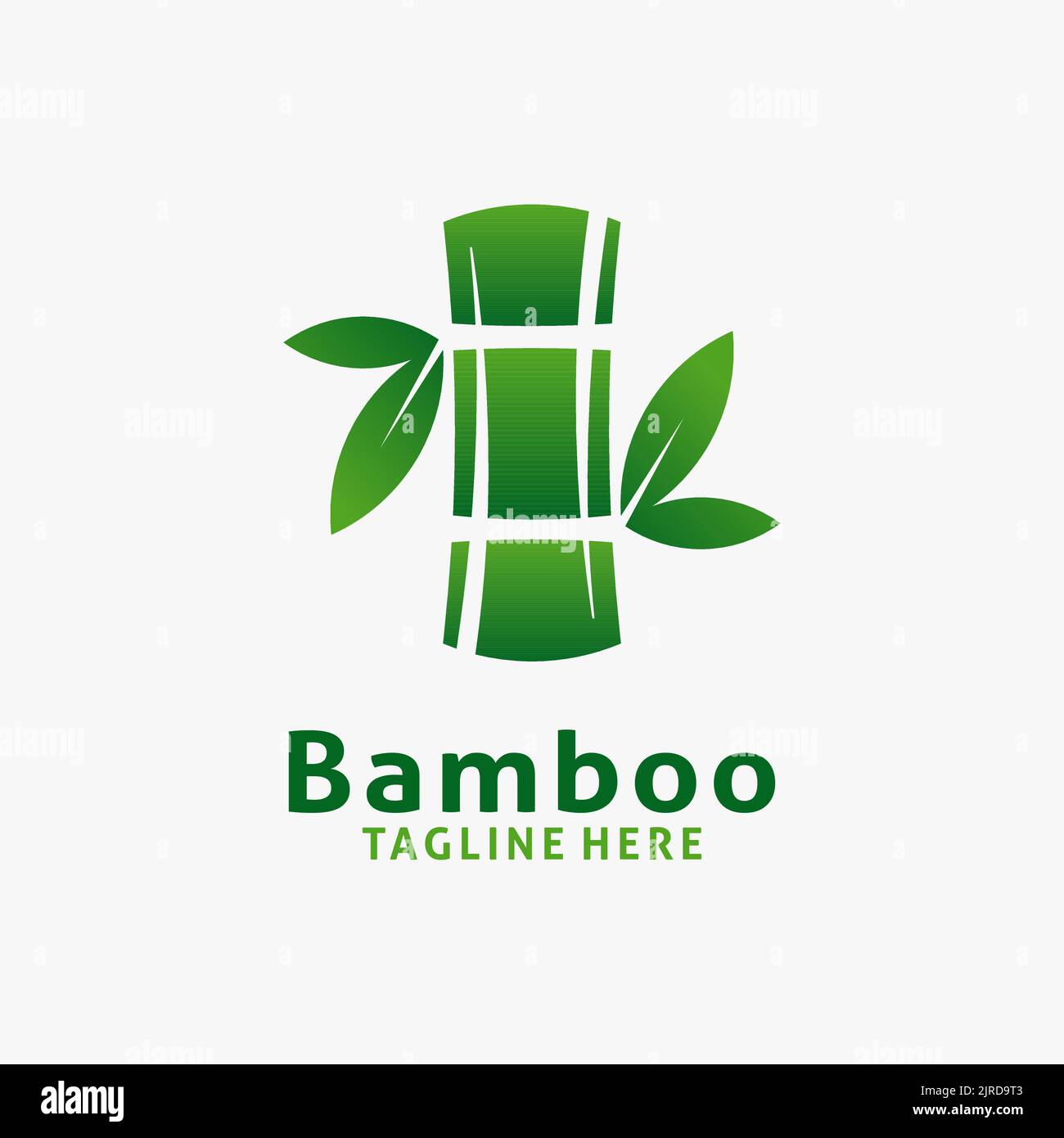 Green Bamboo Logo Design Stock Vector Image And Art Alamy