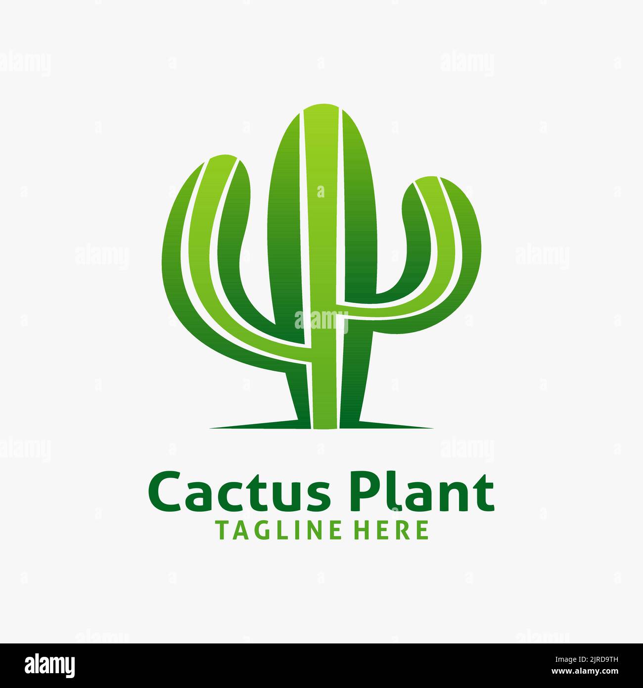 Cactus plant logo design Stock Vector Image & Art - Alamy