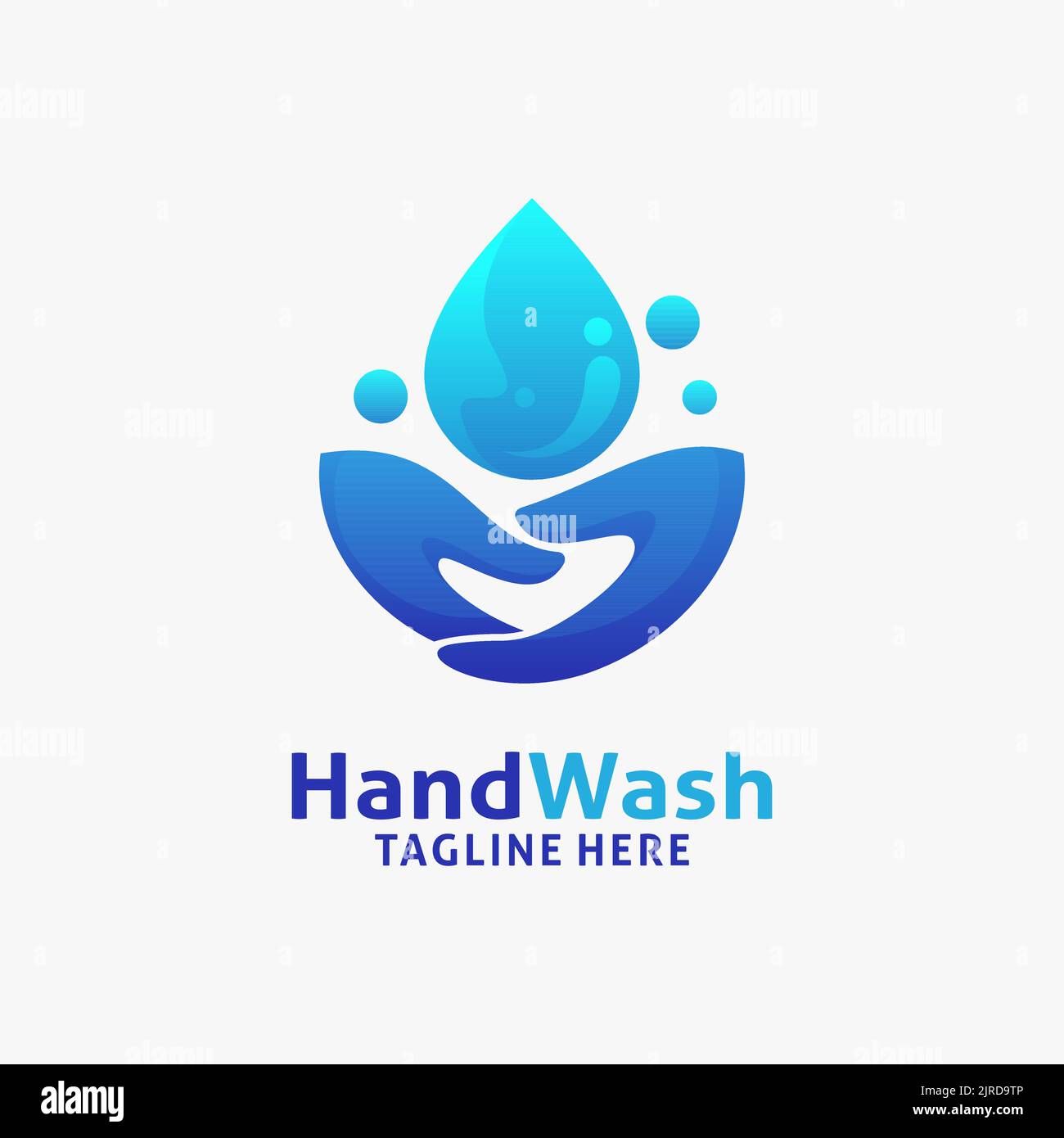 Hand wash logo design Stock Vector Image & Art - Alamy
