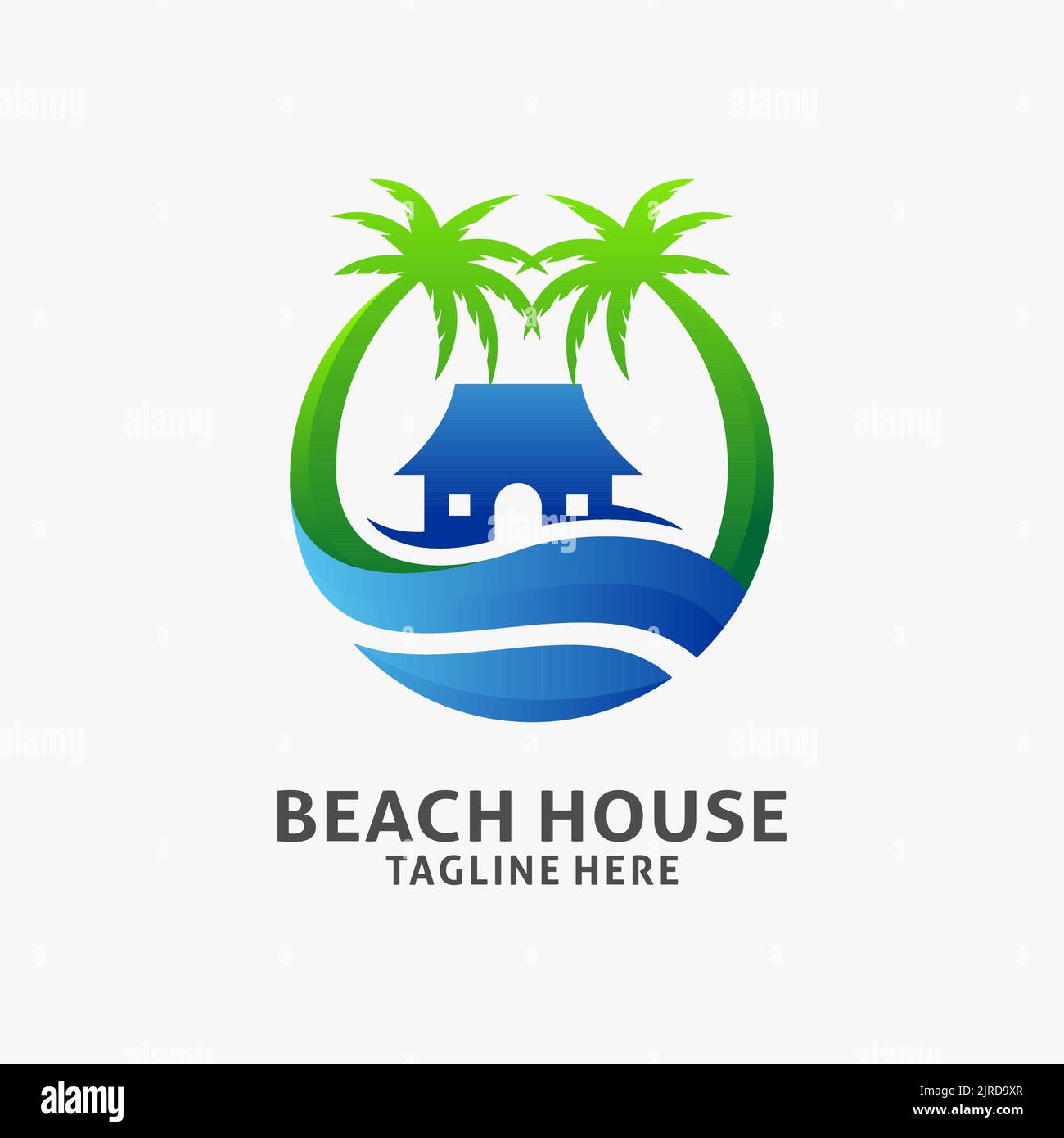 Unique house island Stock Vector Images - Alamy