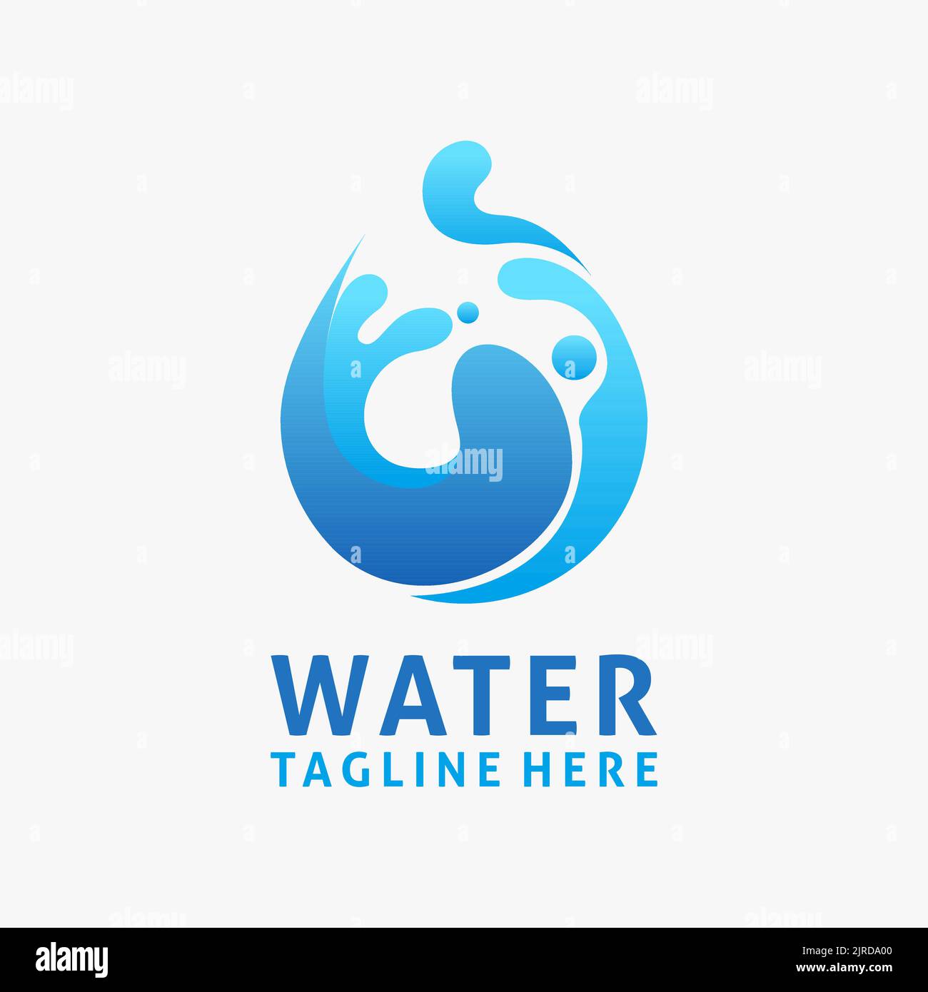 Water drop logo design with splash effect Stock Vector Image & Art - Alamy