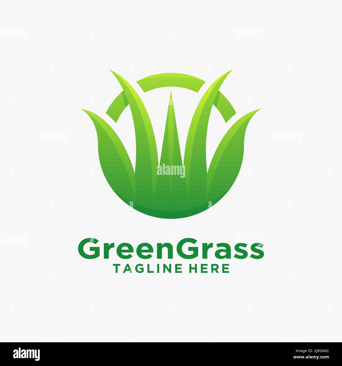 Green grass logo design Stock Vector Image & Art - Alamy