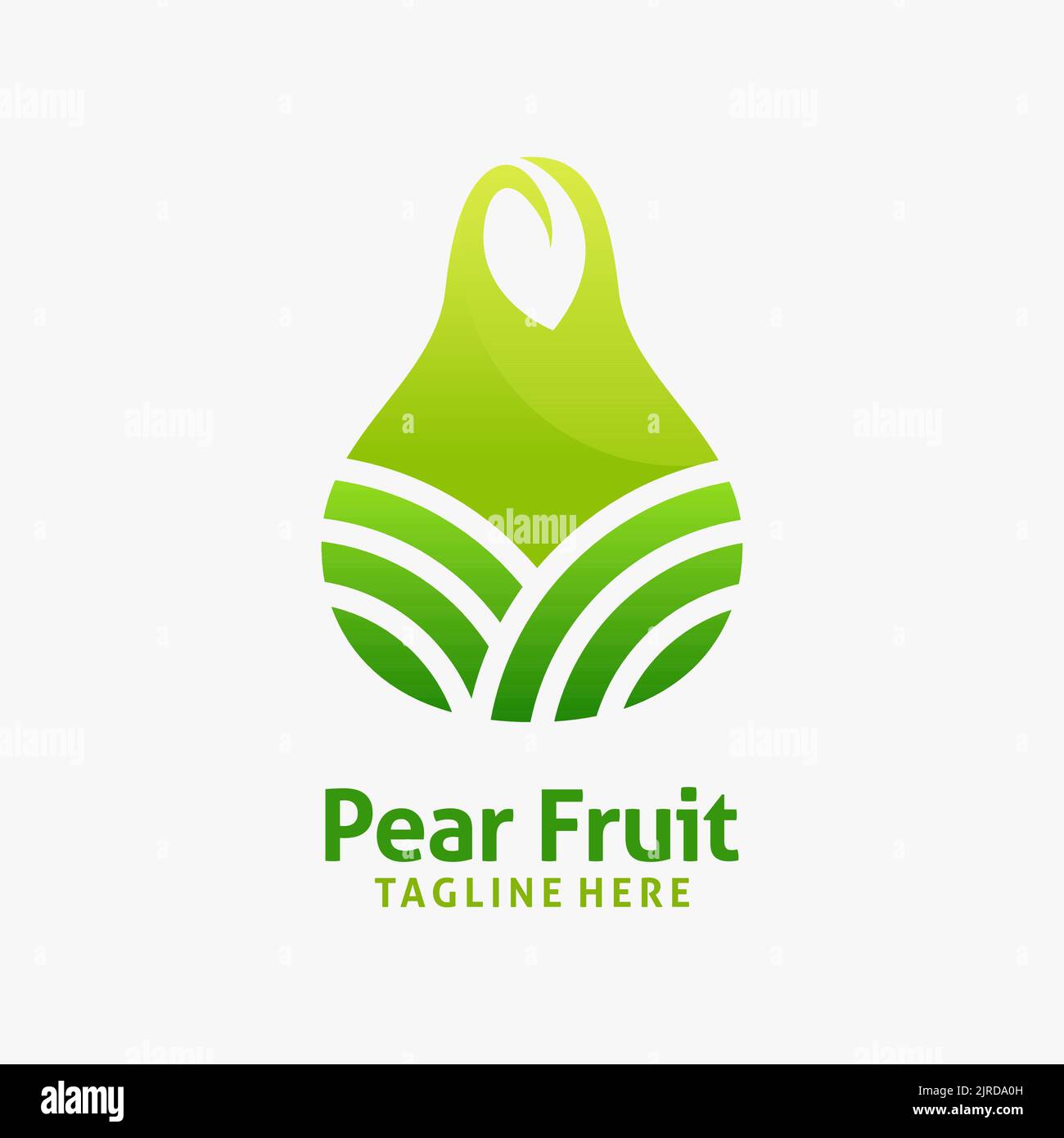 Pear fruit logo design Stock Vector Image & Art - Alamy