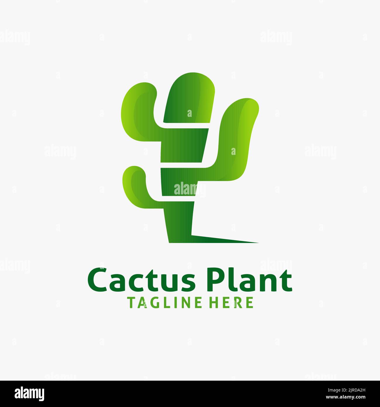 Cactus plant logo design Stock Vector Image & Art - Alamy