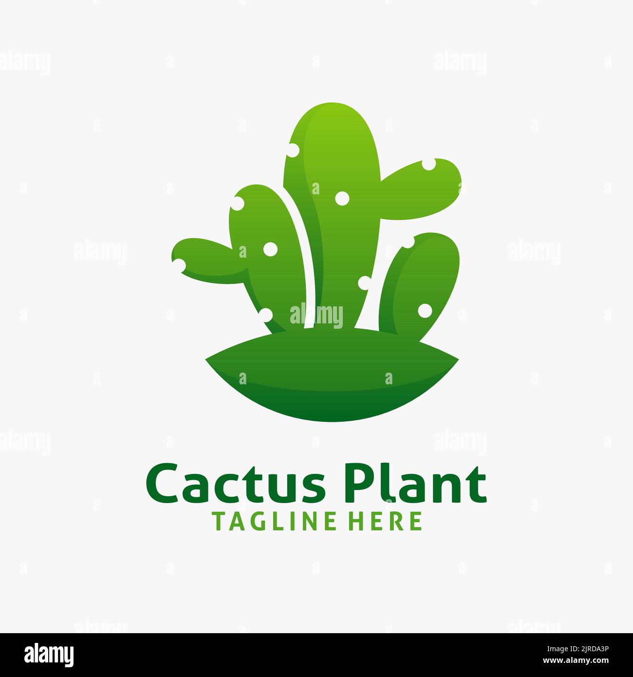 Cactus plant logo design Stock Vector Image & Art - Alamy