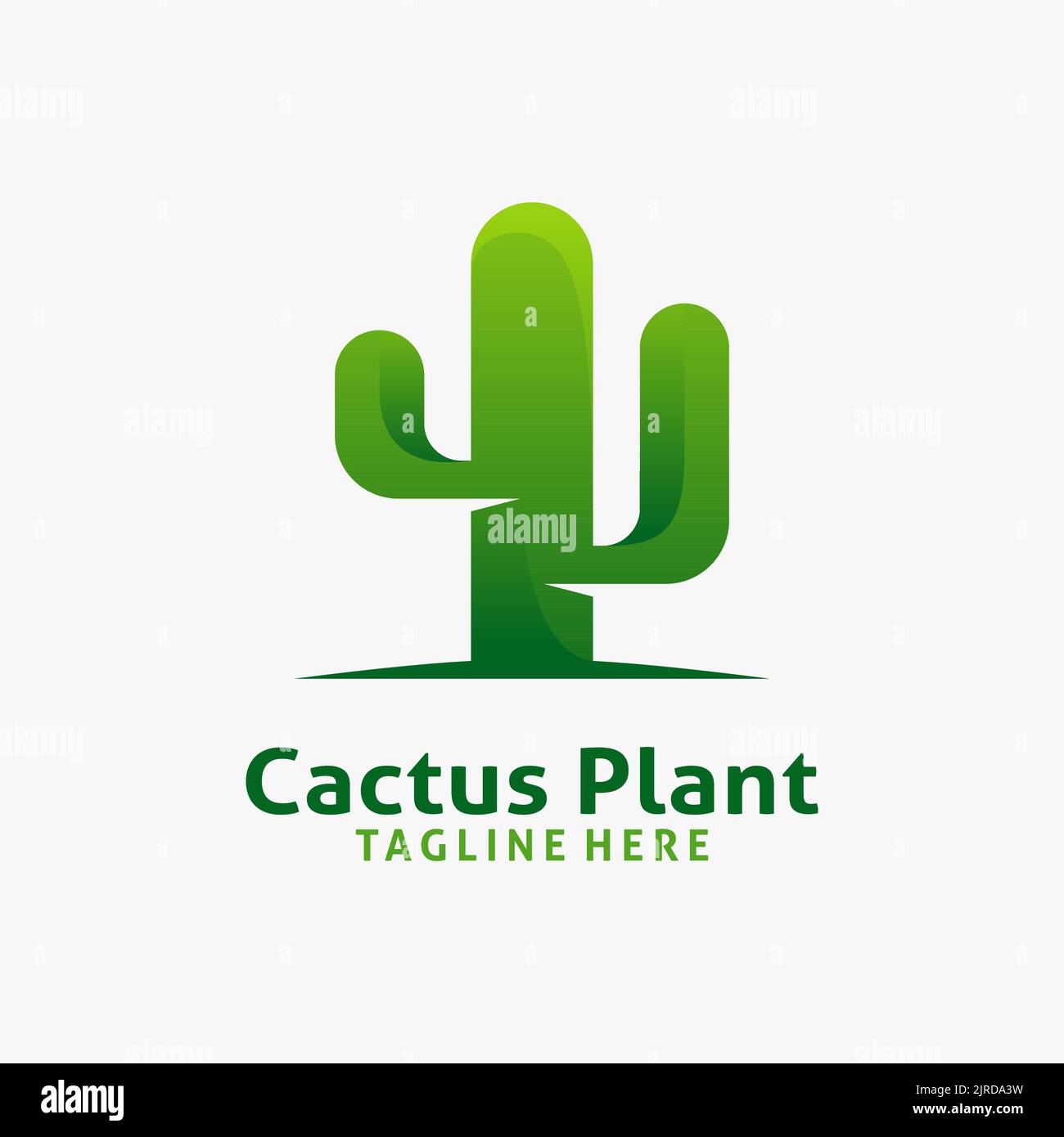 Cactus plant logo design Stock Vector Image & Art - Alamy
