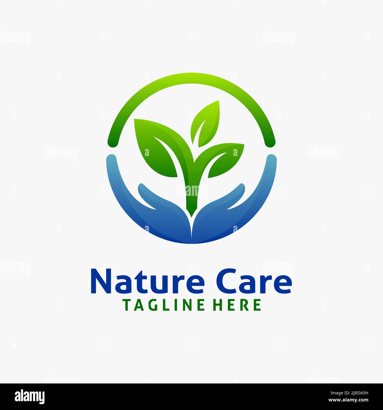 Nature care logo design Stock Vector Image & Art - Alamy