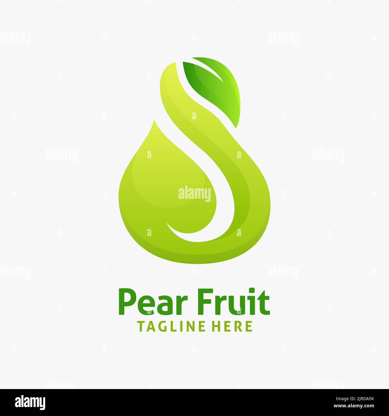 Pear fruit logo design Stock Vector Image & Art - Alamy