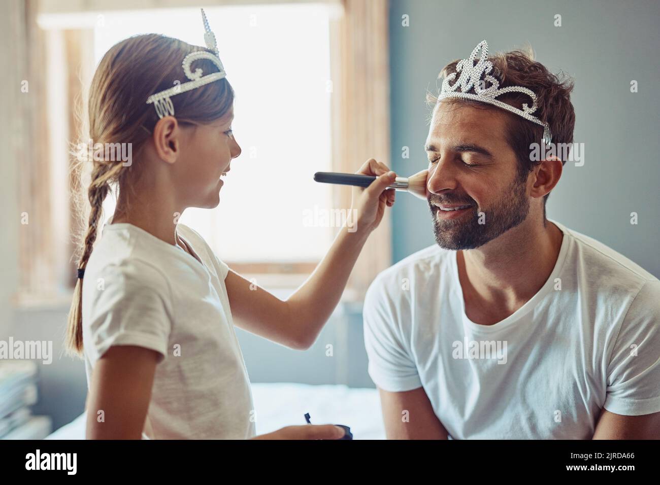 Theres nothing less manly about being a caring father. a little girl ...