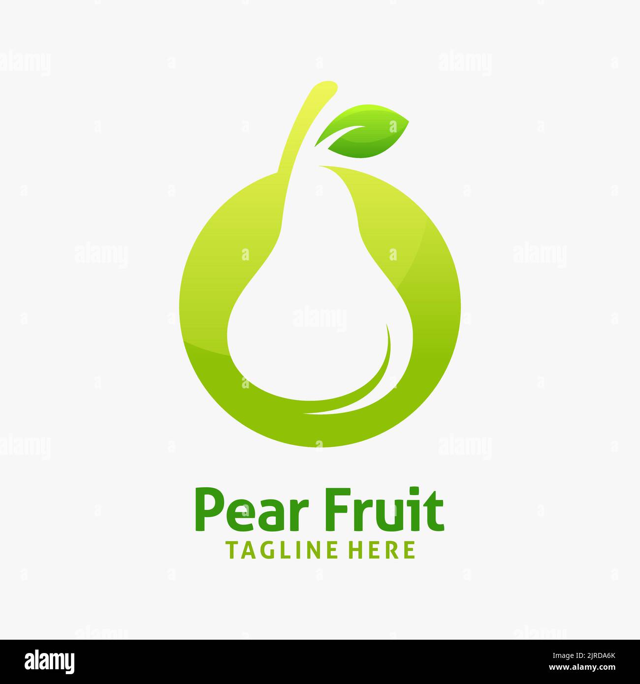 Pear fruit logo design Stock Vector Image & Art - Alamy