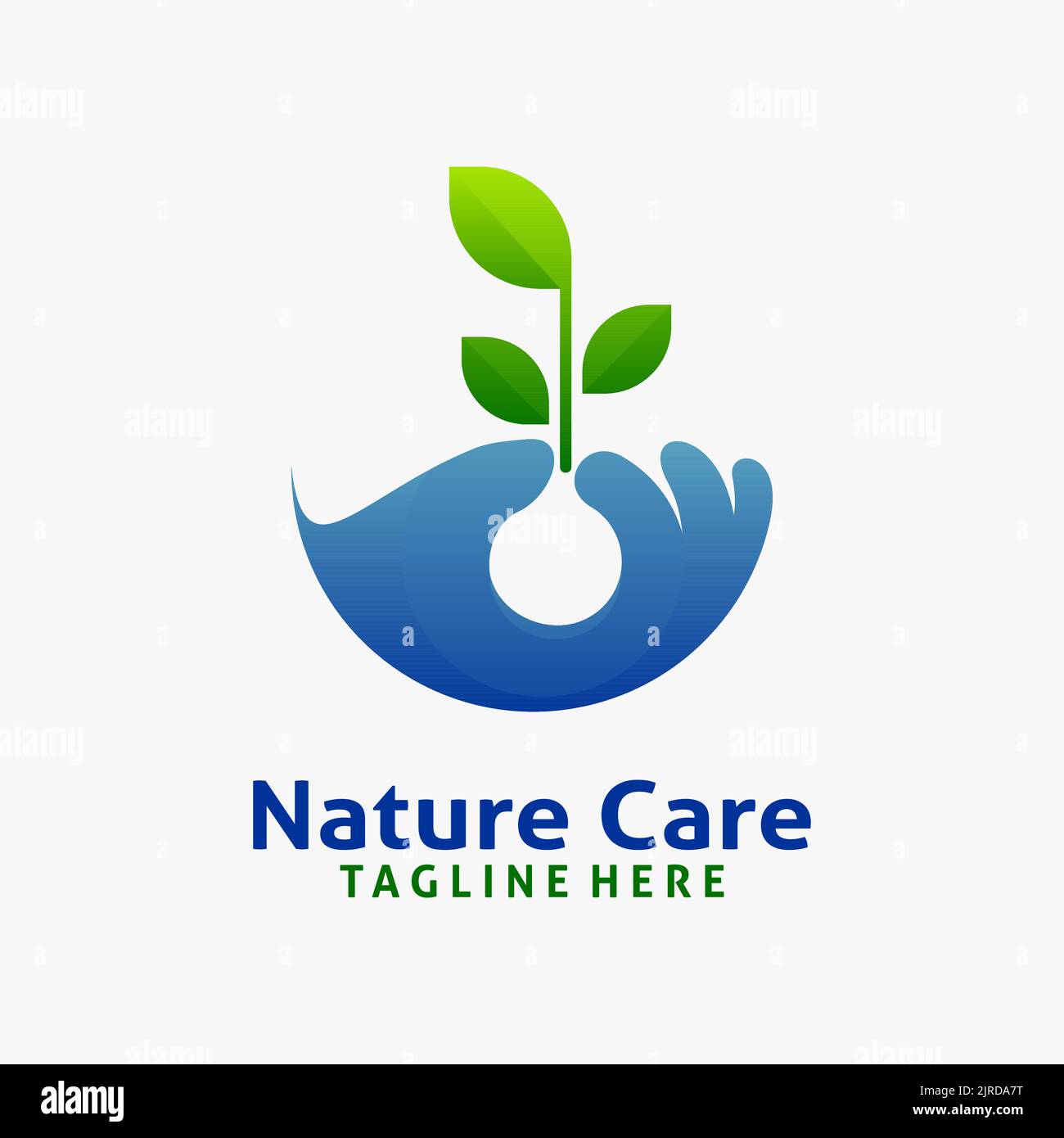 Nature care logo design Stock Vector Image & Art - Alamy