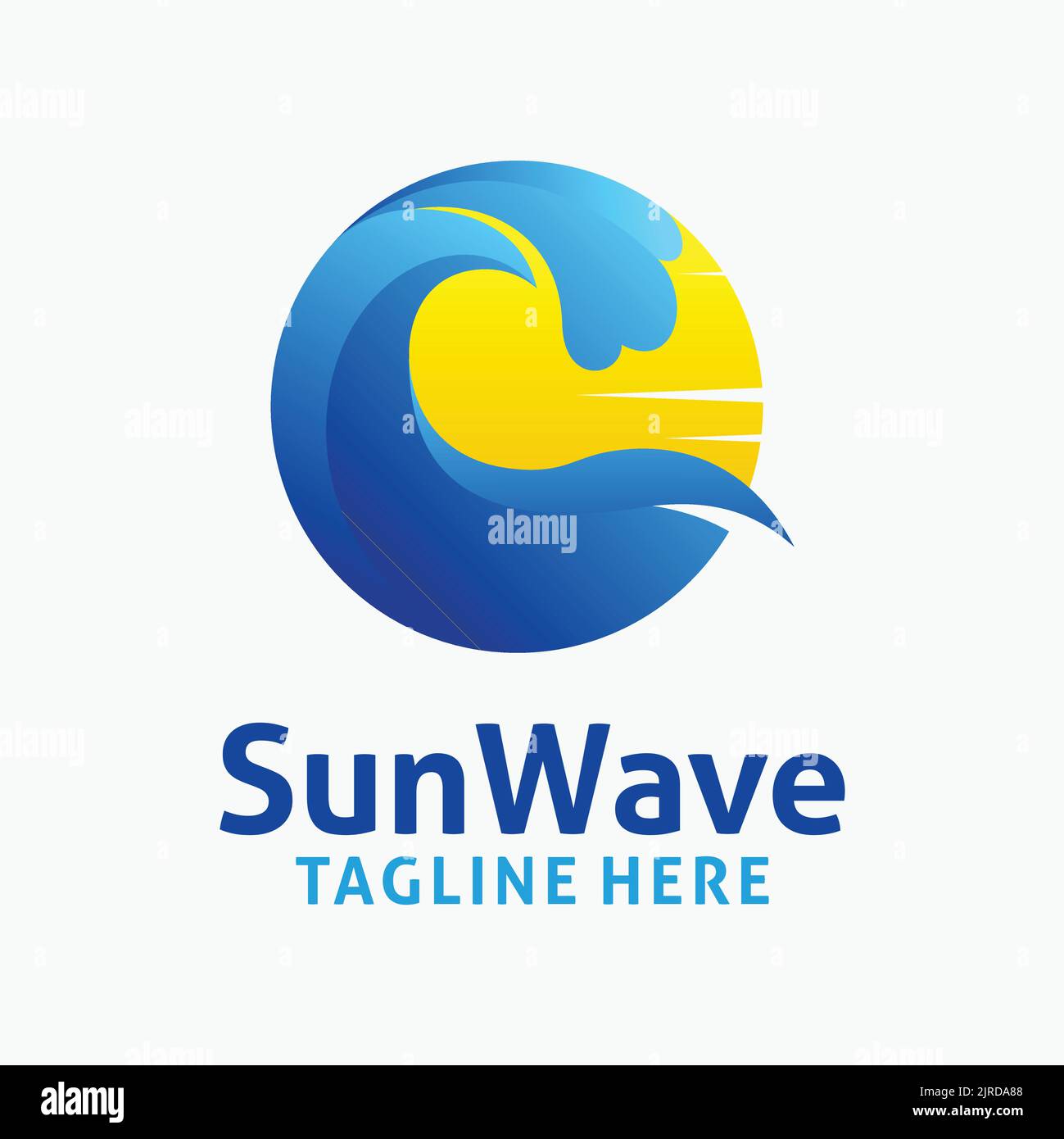 Ocean wave logo hi-res stock photography and images - Alamy