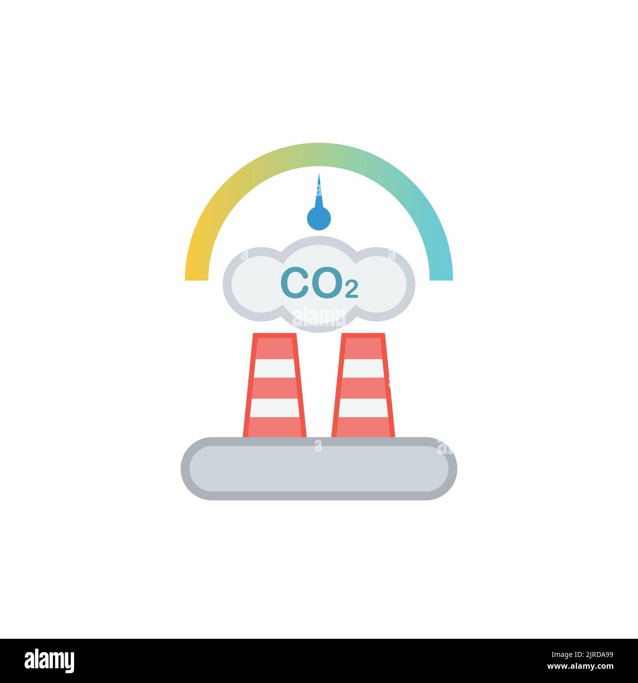 Carbon neutrality icon isolated on white background. Vector ...
