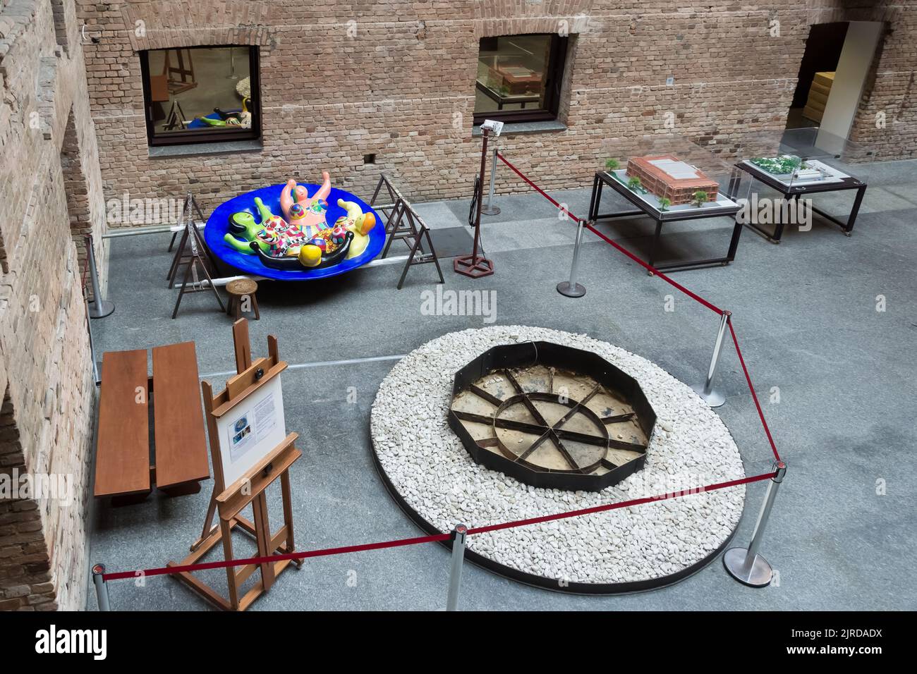 Architectural detail of the interior of the Pinacoteca (pinacotheca ...