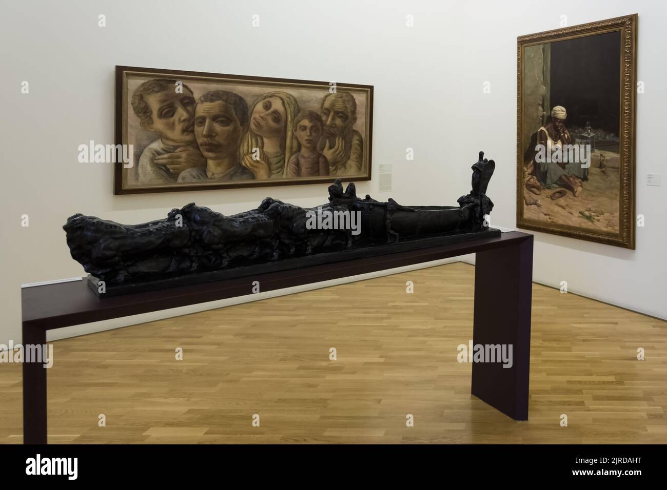 Architectural detail of the interior of the Pinacoteca (pinacotheca ...