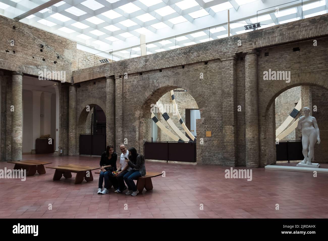 Architectural detail of the interior of the Pinacoteca (pinacotheca ...