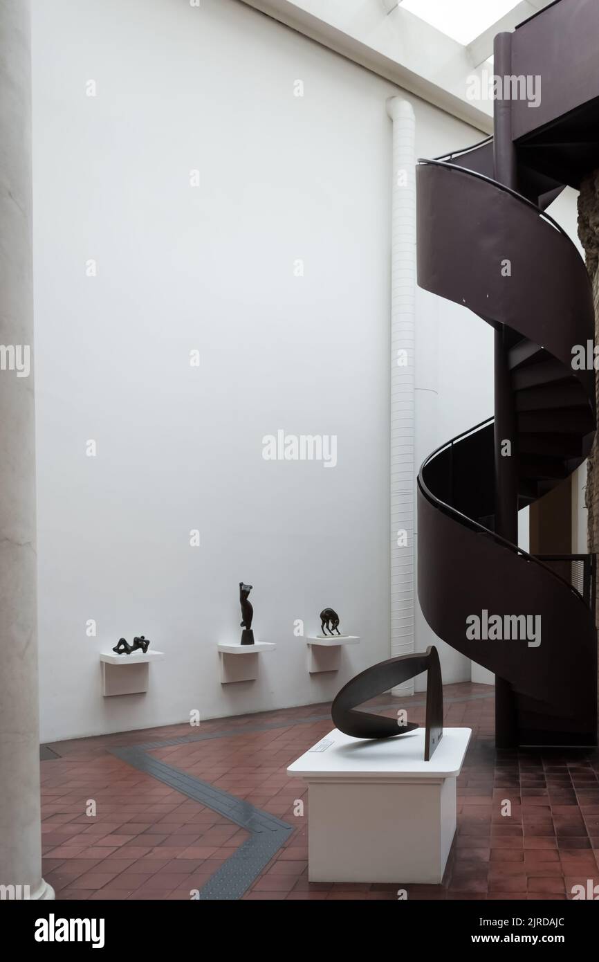 Architectural detail of the interior of the Pinacoteca (pinacotheca ...