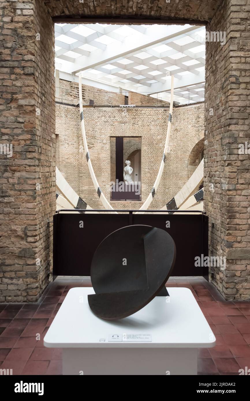 Architectural detail of the interior of the Pinacoteca (pinacotheca ...