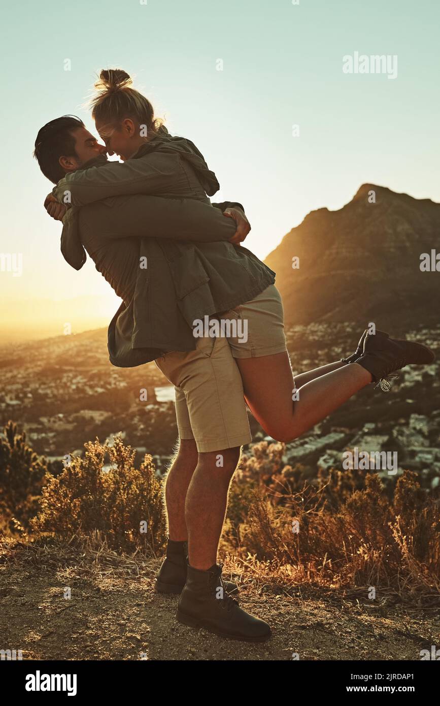 We love exploring as much as we love each other. an affectionate couple ...