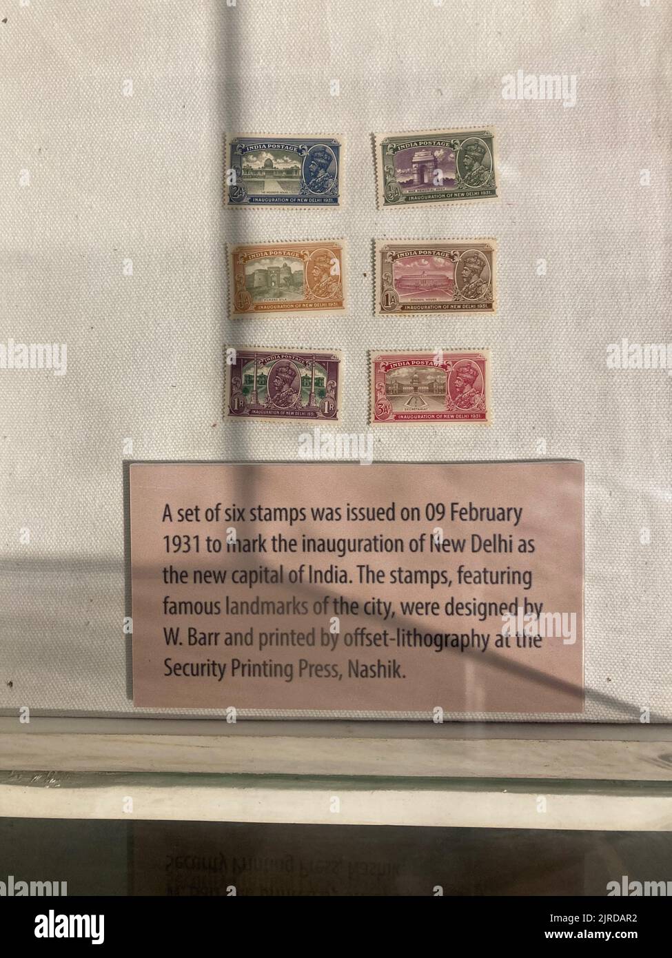 Postage stamps released in 1931 by British rulers to mark inauguration ...