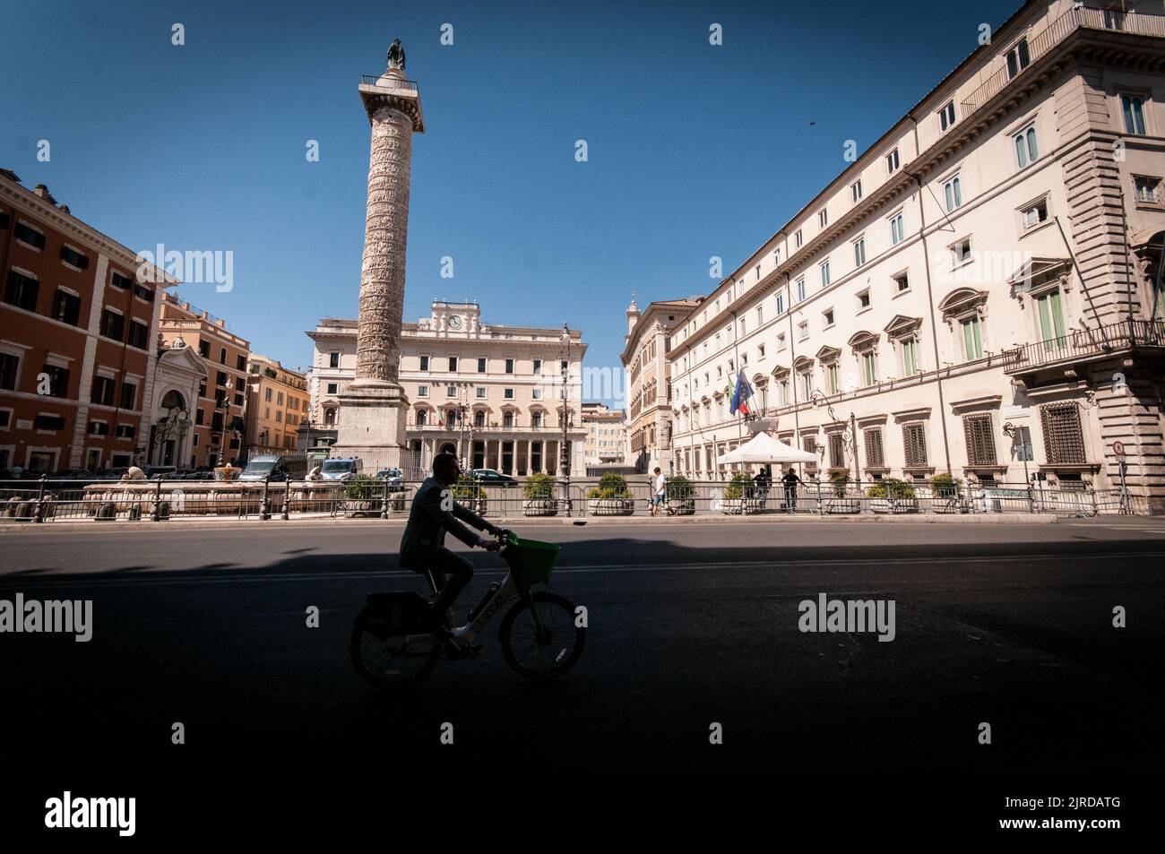 Rome, Italy. 23rd Aug, 2022. View of the institutional palaces, Palazzo ...