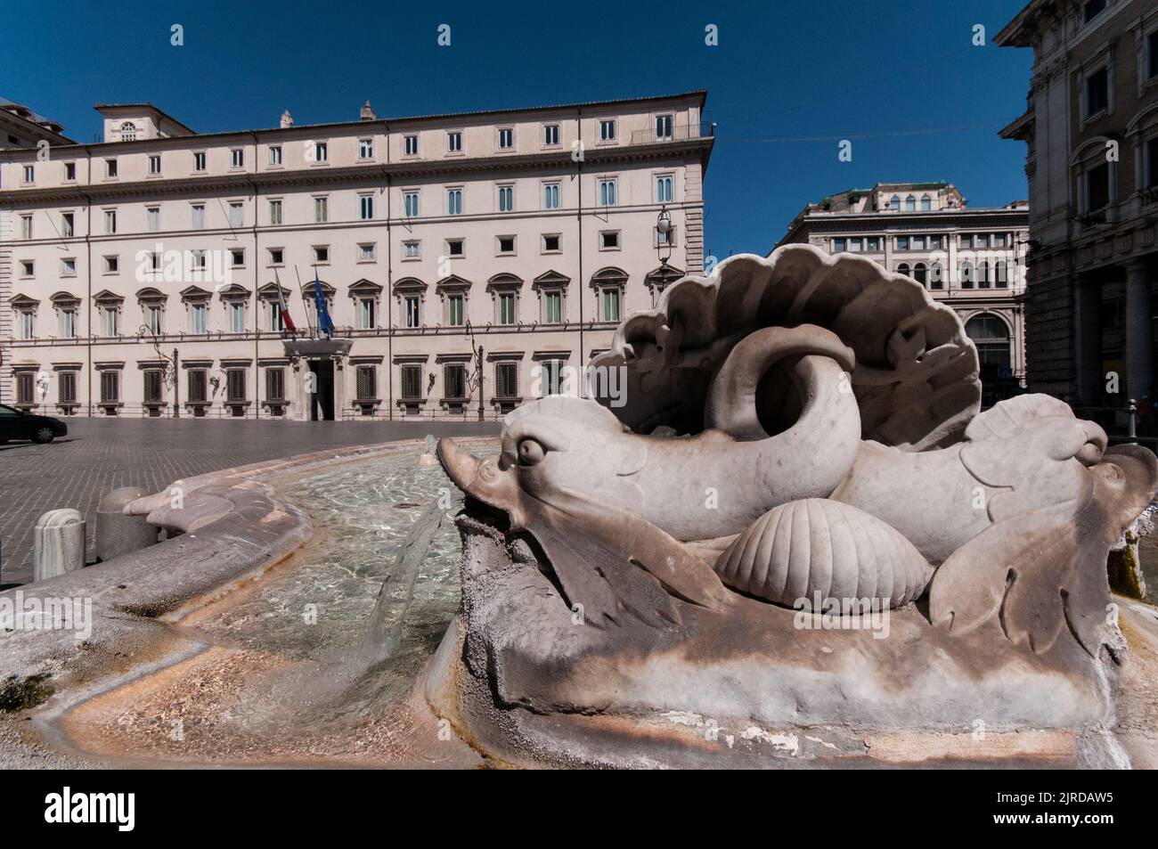 Rome, Italy. 23rd Aug, 2022. View of the institutional palaces, Palazzo ...