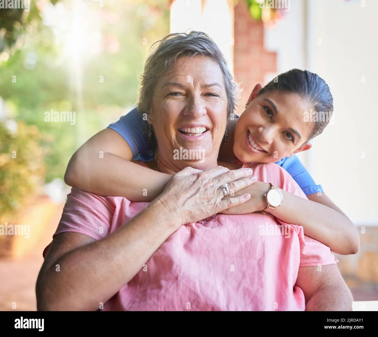 Retirement is so comfortable thanks to her support. Portrait of a ...