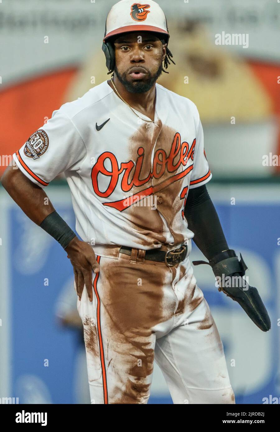 BALTIMORE, MD - AUGUST 23: Baltimore Orioles center fielder Cedric ...