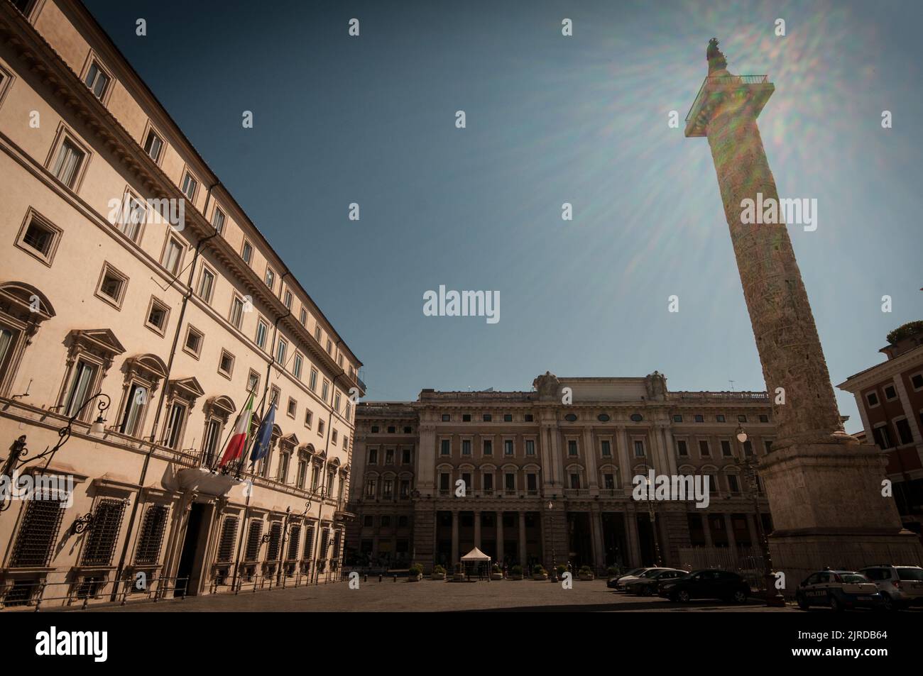 Rome, Italy. 23rd Aug, 2022. View of the institutional palaces, Palazzo ...