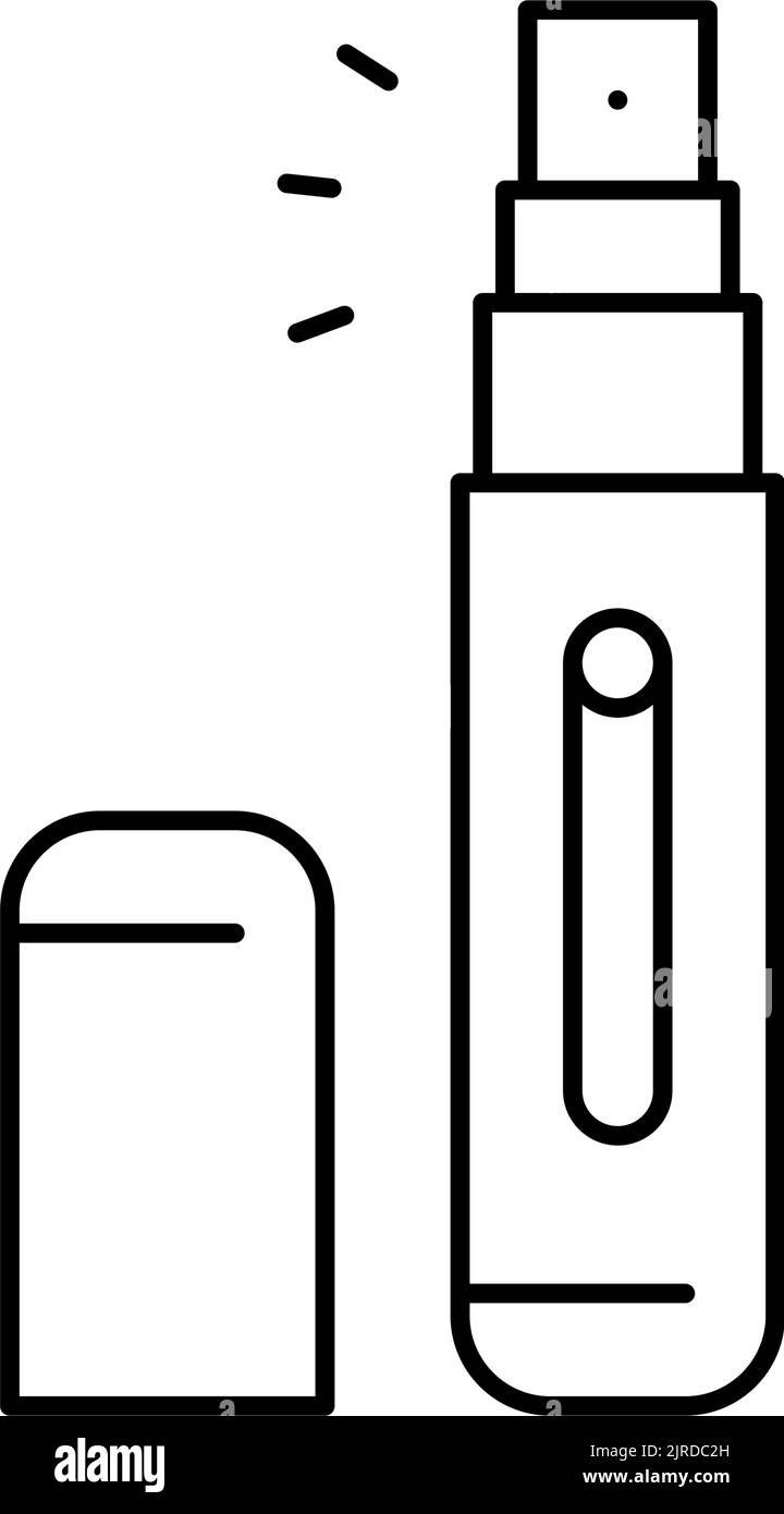atomizer perfume line icon vector illustration Stock Vector Image & Art ...