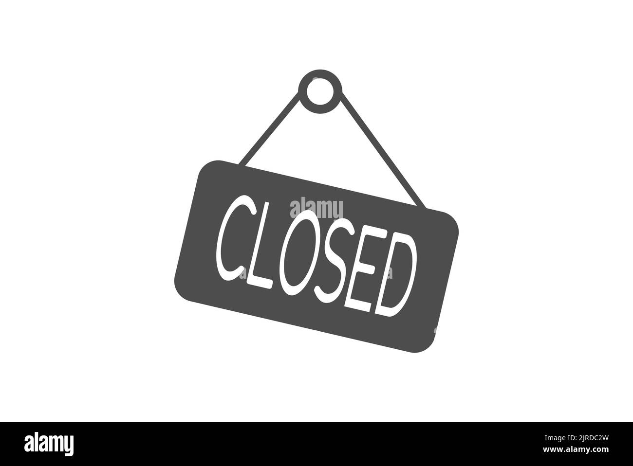 A sign with the inscription closed. A sign on a door or shop window ...