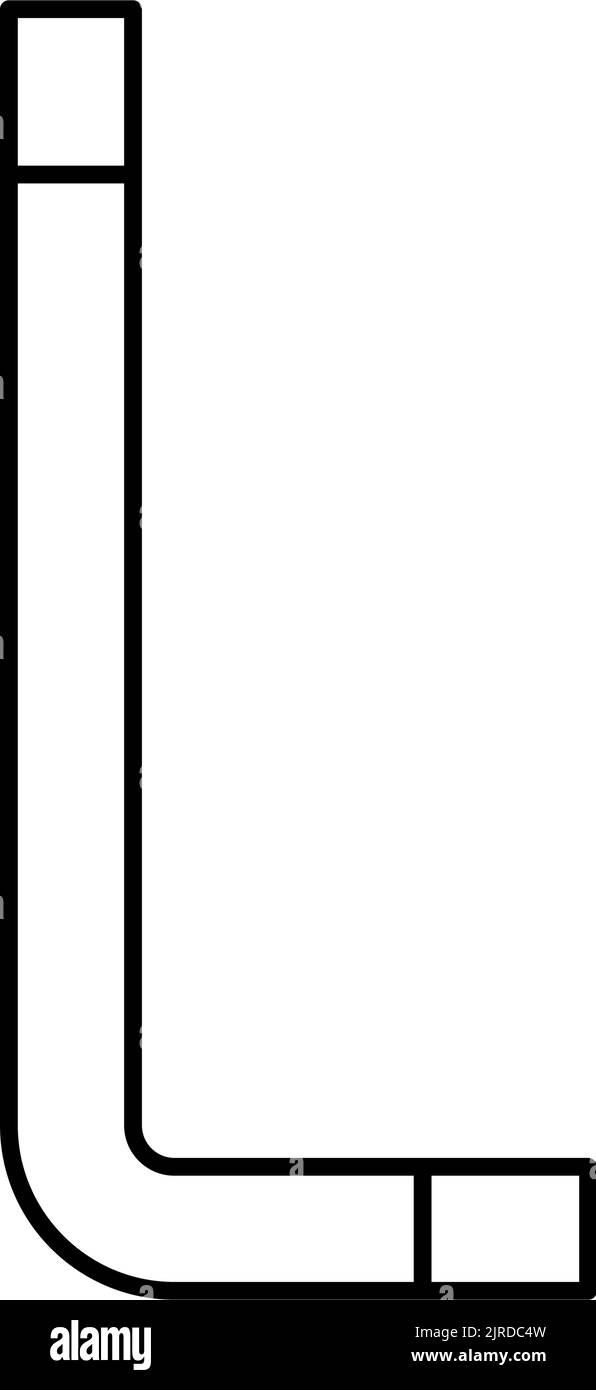 square key assembly furniture line icon vector illustration Stock ...