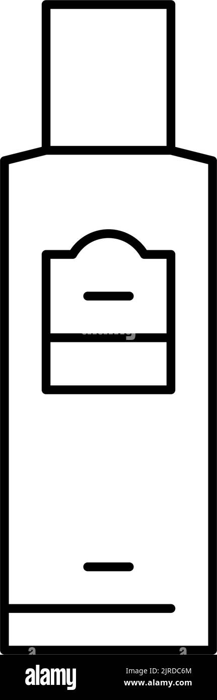 liquid fragrance bottle perfume line icon vector illustration Stock ...