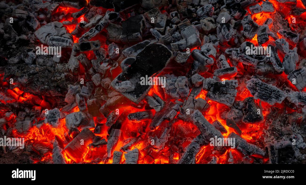 Hot coals burning sparks from hi-res stock photography and images - Alamy